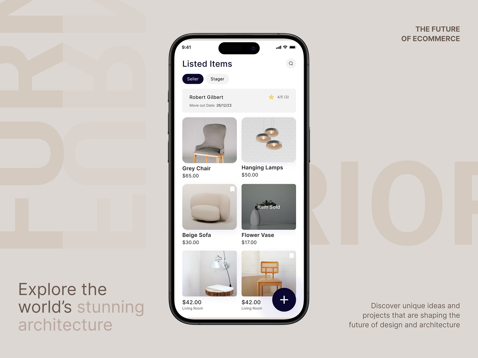 Modern E-Commerce UI for Furniture & Home Goods by reloadux on Dribbble