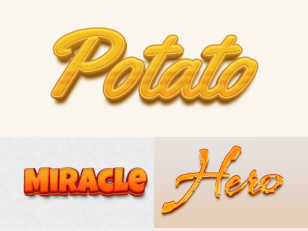 Creative 3d text effect by Abdul Majid on Dribbble