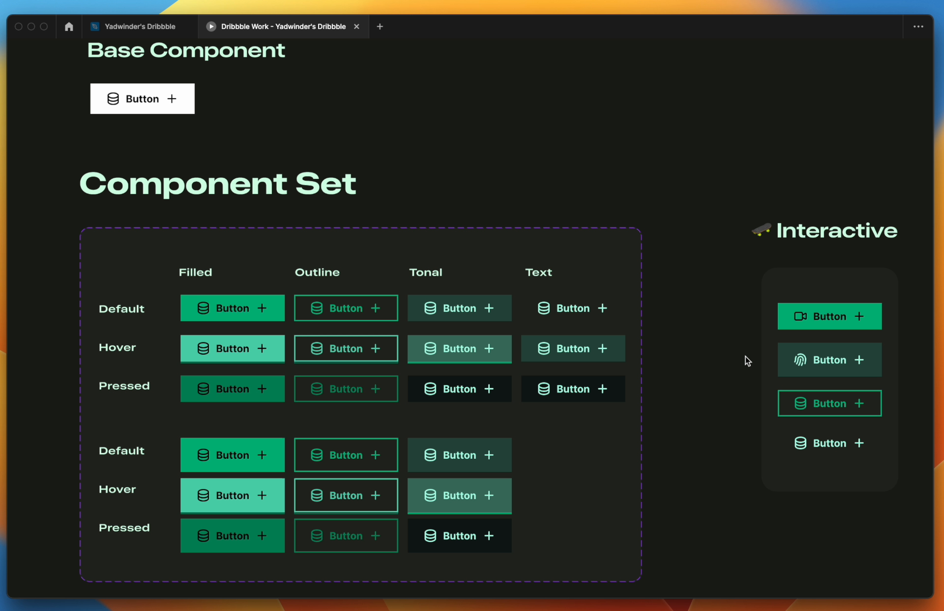 Buttons set by Yadwinder Singh on Dribbble
