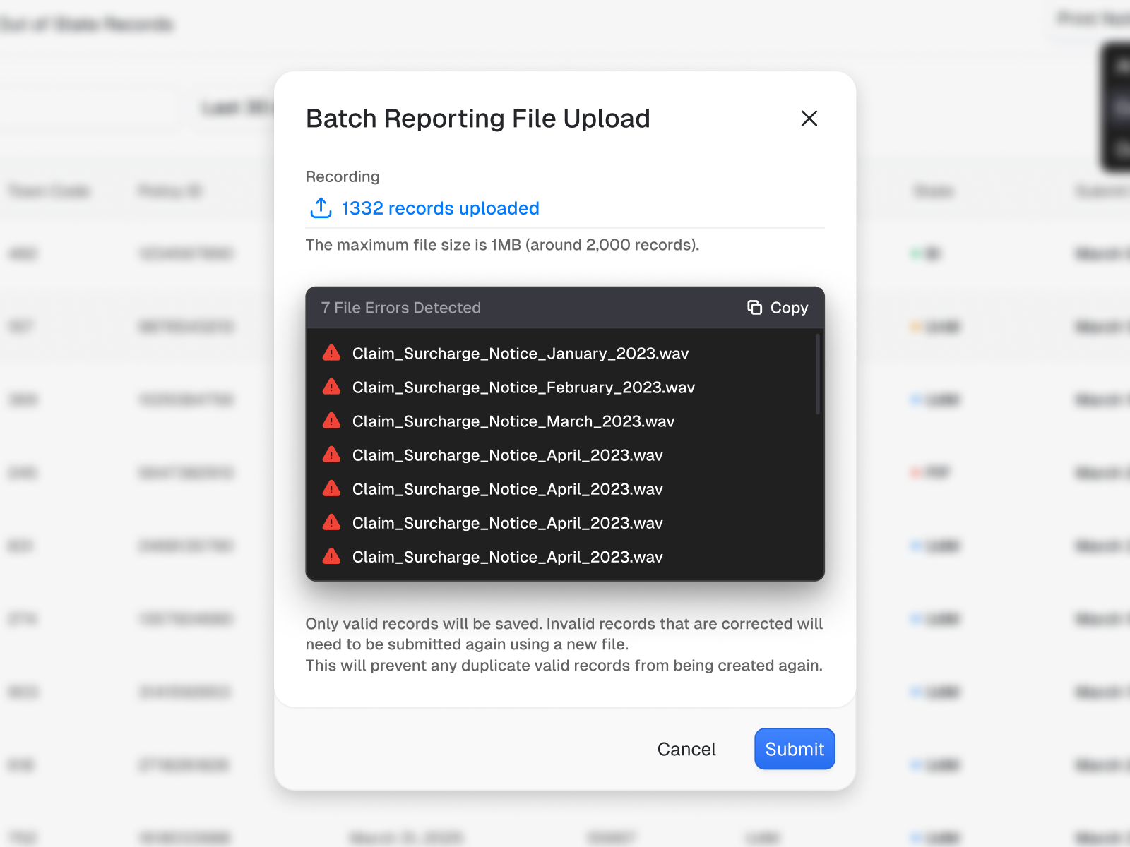 🔄 Batch File Upload – Error Handling UI by Sabri Hakuli on Dribbble