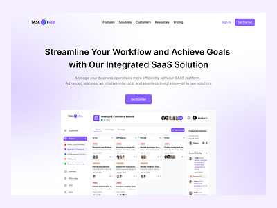 Task Trek - Landing Page by Sahrul Rizal on Dribbble