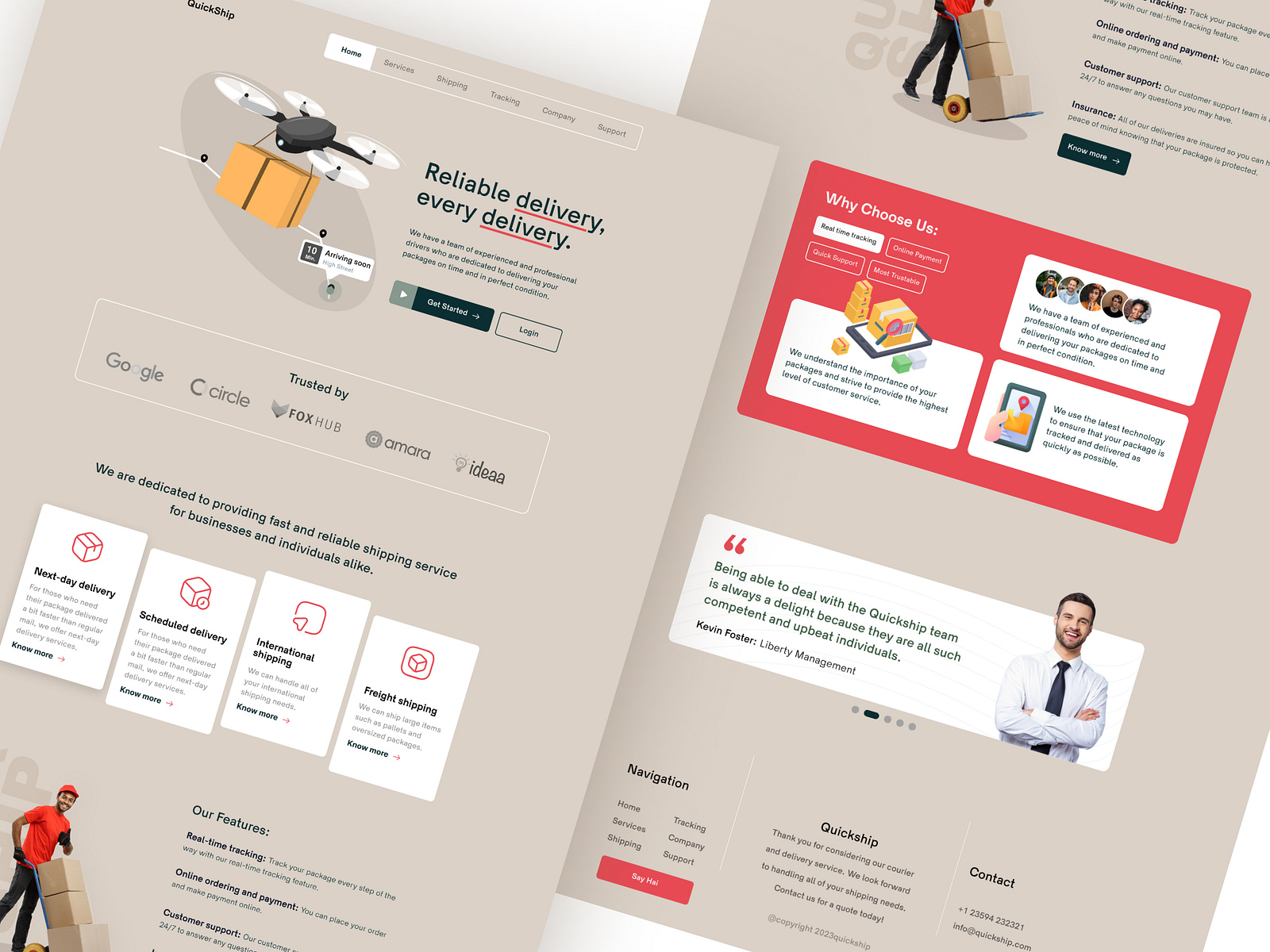 Delivery web design concept by Keyur Payghode ️ on Dribbble