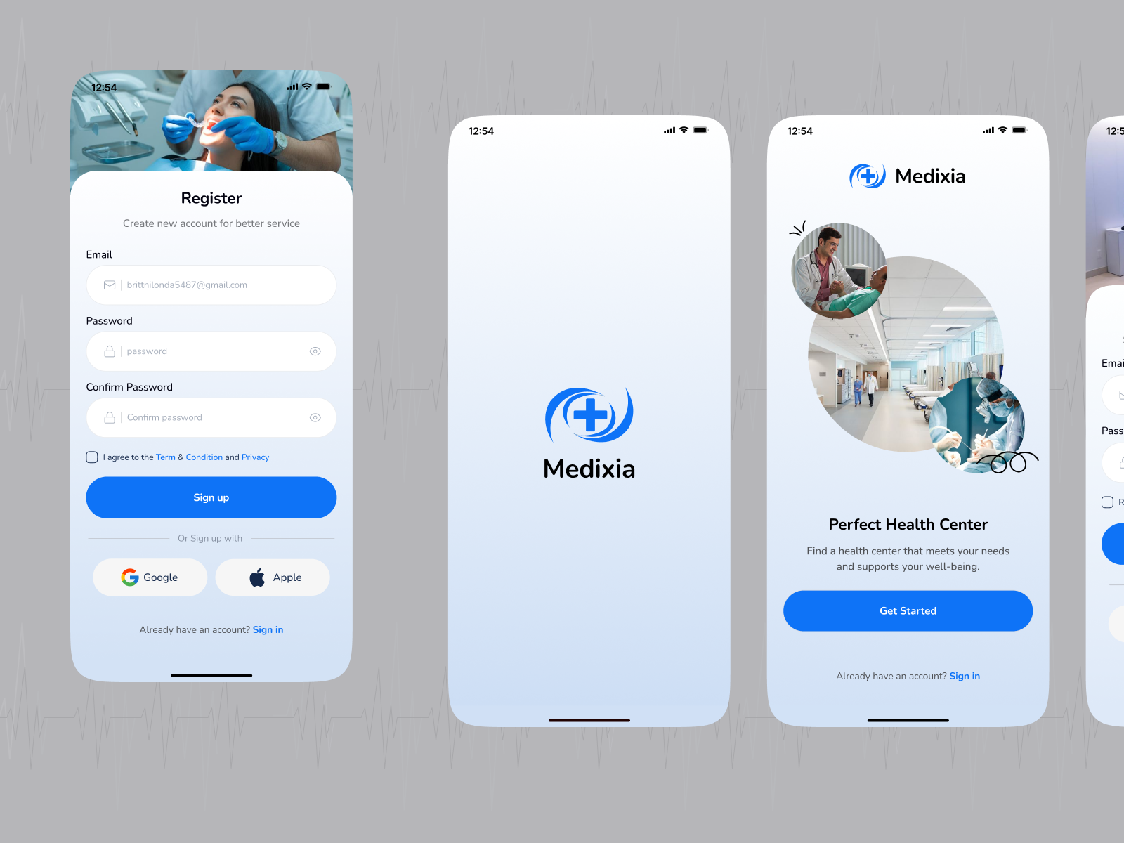 Log in, Sign in & Splash Screen Mobile App by Harunur Rashid on Dribbble