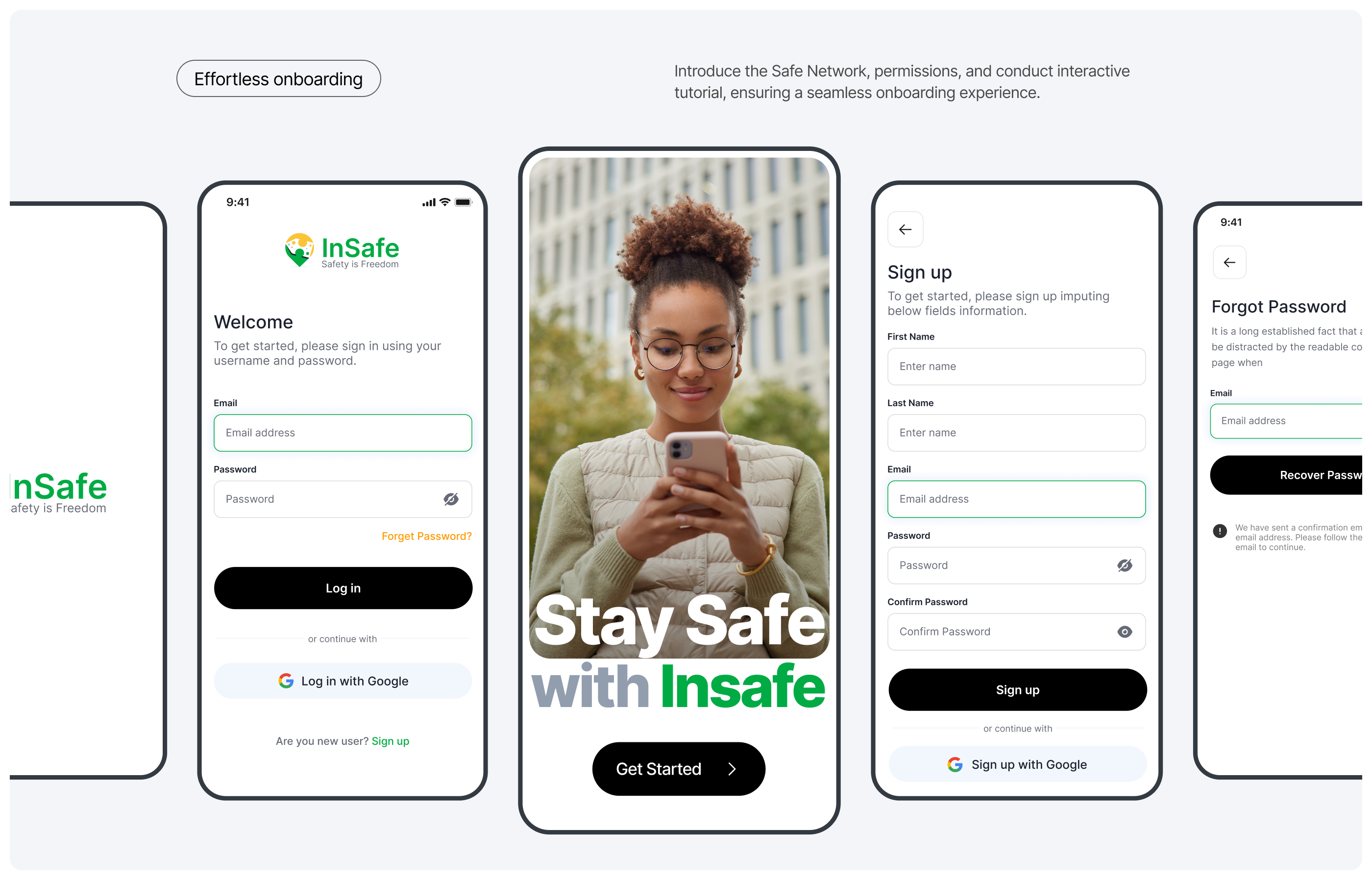 Insafe - Safety & Security App by Josim Uddin for Opndoo Studio on Dribbble