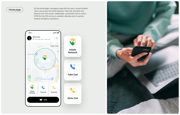 Insafe - Safety & Security App by Josim Uddin for Opndoo Studio on Dribbble