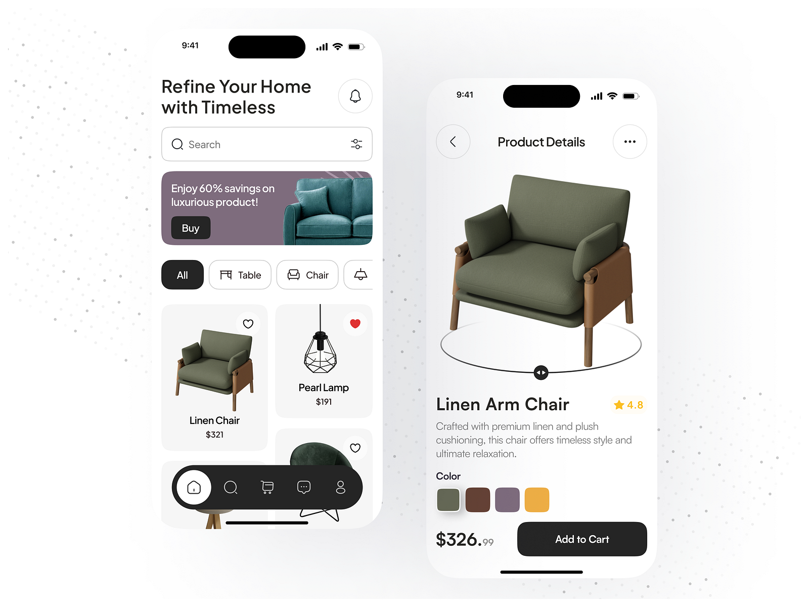 Furniture App UI Design by SaiVenu. A on Dribbble