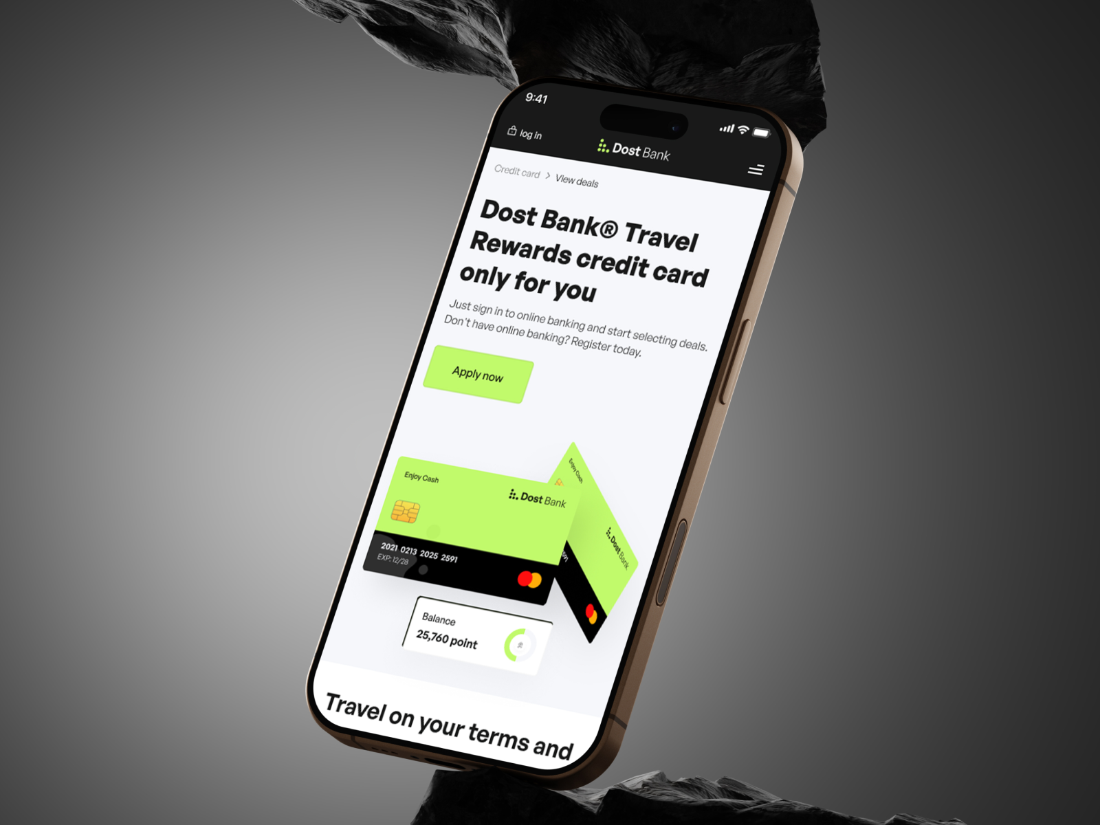 Dost Bank - Card Details Page by Shakibul Islam for Maqaw Design Agency ...