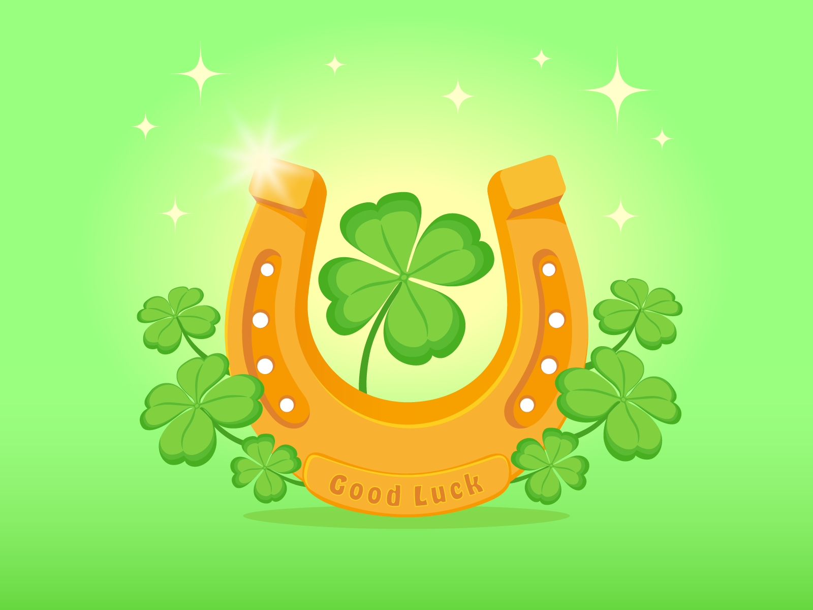Good luck 🍀 by Elena Barskaya on Dribbble