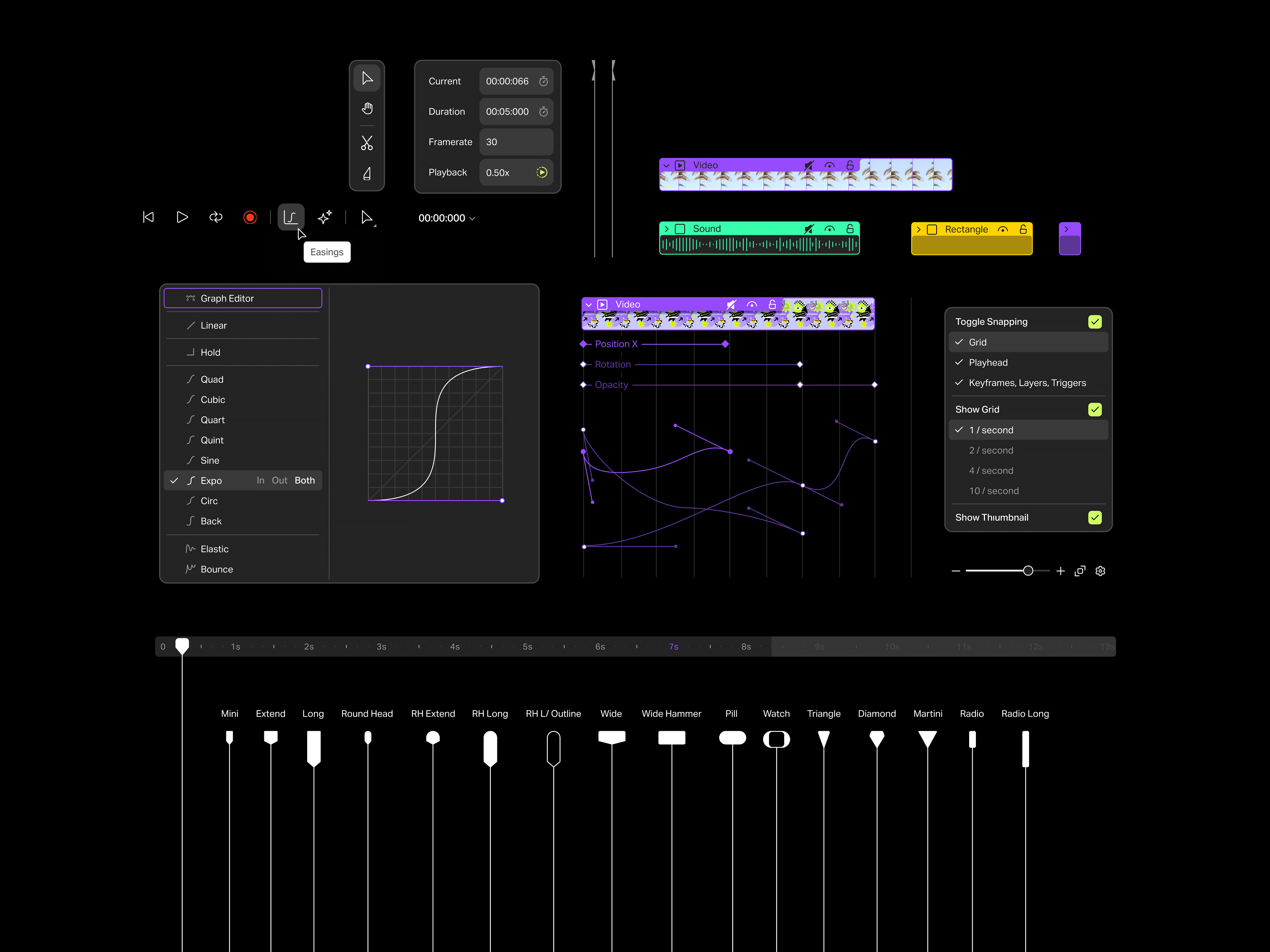 Motion Tool Timeline Editor by Yasir Ekinci on Dribbble