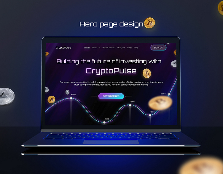HERO PAGE DESIGN | CRYPTOPULSE | UX/UI DESIGN by Anna Hrynyshyna on Dribbble