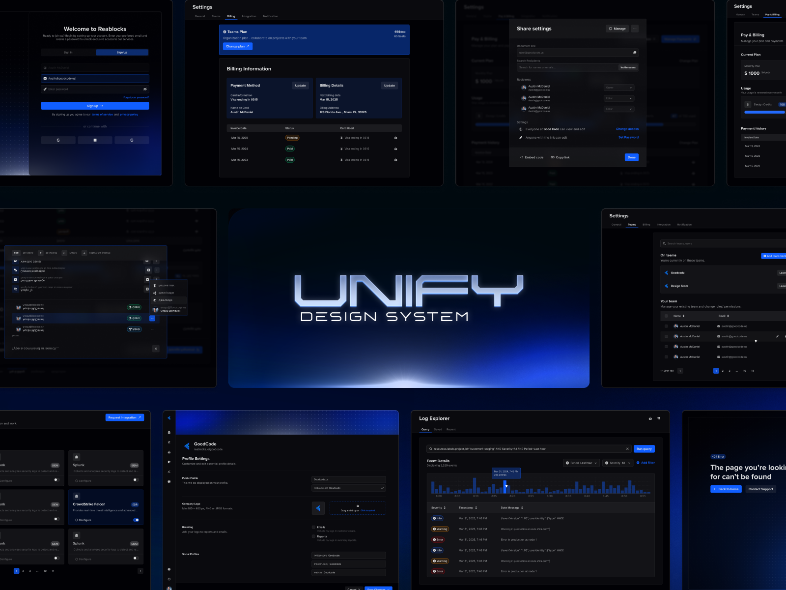 Unify Design System: The Ultimate Figma Design System by Good Code on Dribbble