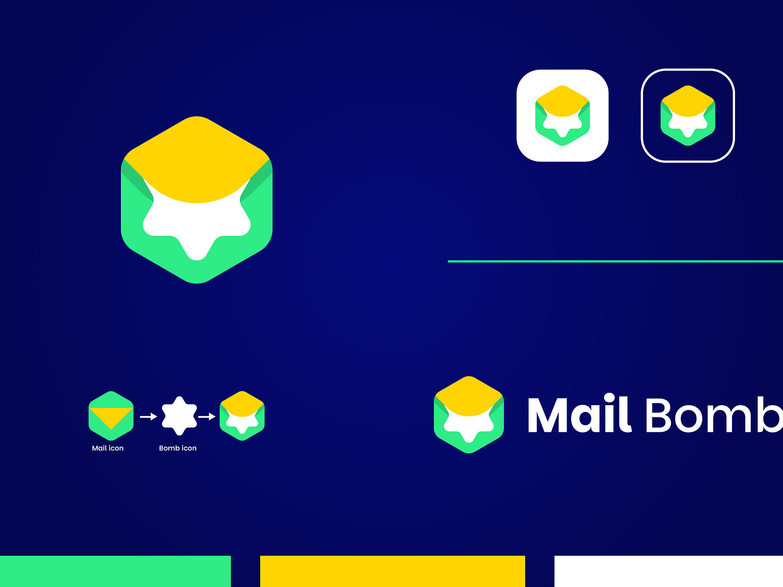 Mail Bomb logo & branding by Shahadat Hossain Rony on Dribbble
