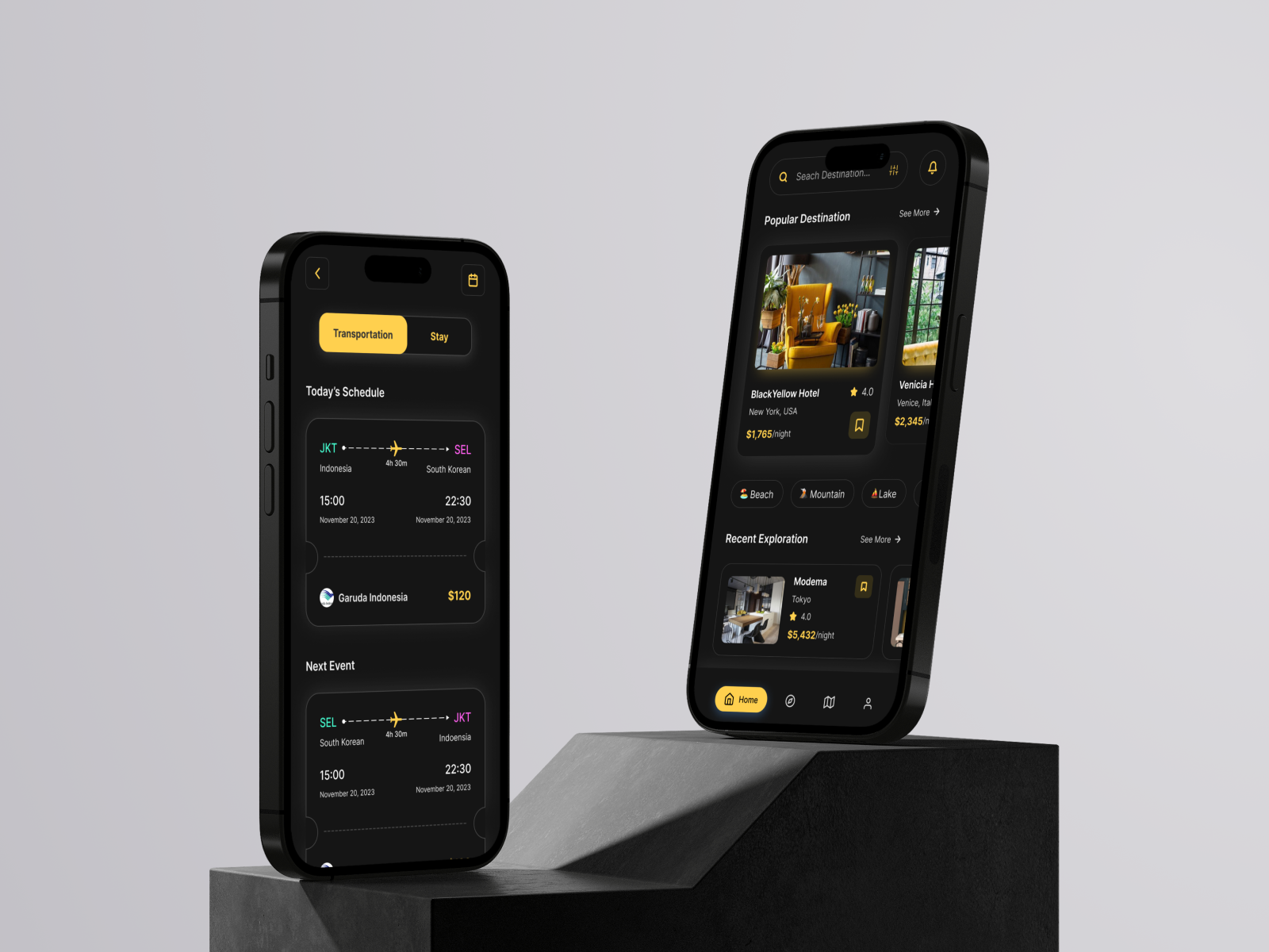 TripTastic - Travel App by Rossiena Laisha for Oziro on Dribbble