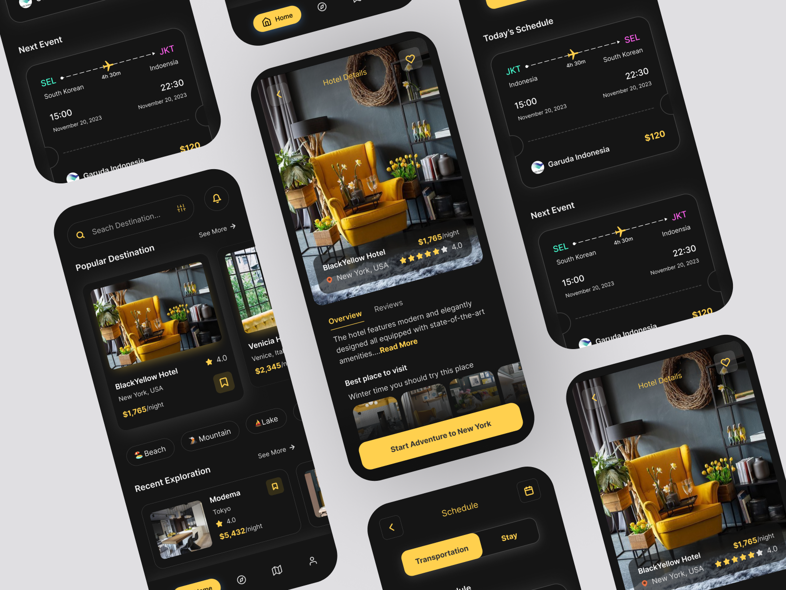 TripTastic - Travel App by Rossiena Laisha for Oziro on Dribbble