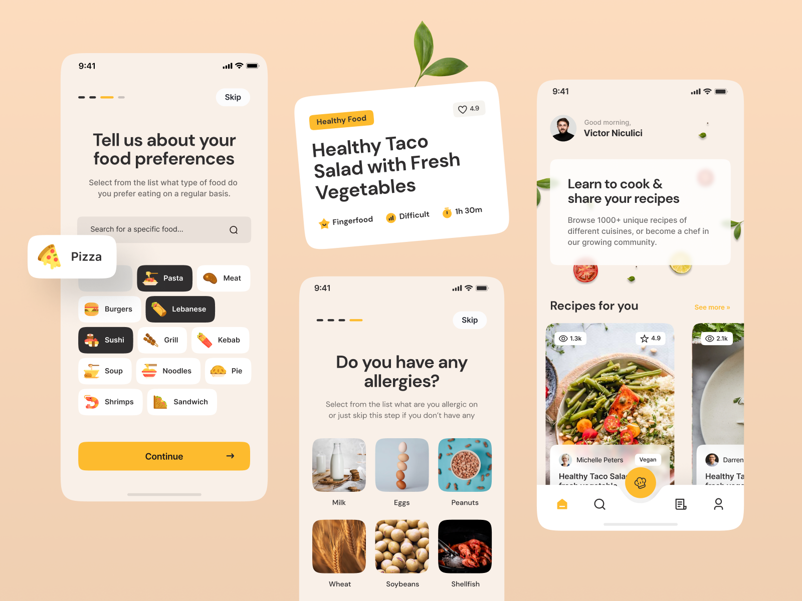 Cooking Recipe - Mobile App Design Proposal by Mihai Petrea for Flexin ...