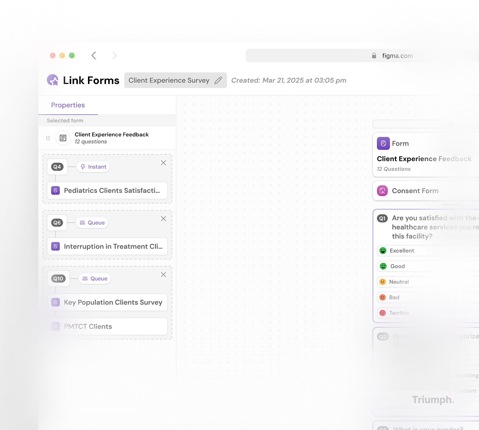 Link Forms Builder interface by Triumph Anazia on Dribbble