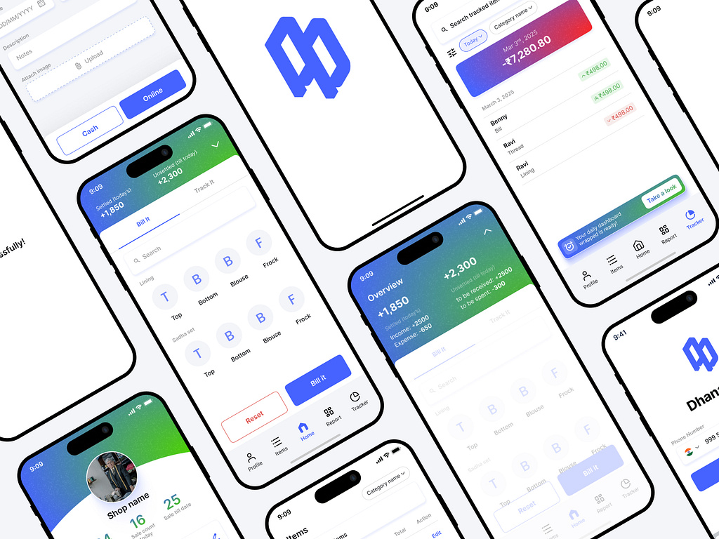 Financial tracker app UI by Aakarsh B on Dribbble