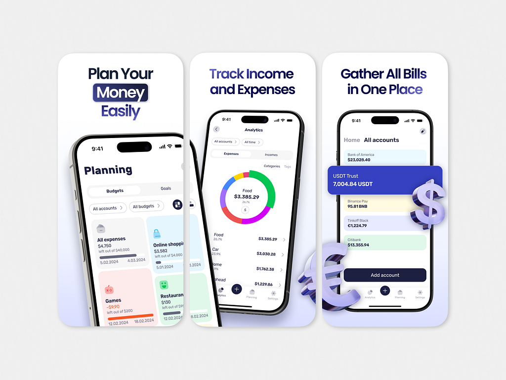 Budget Tracker App Screenshots by Aleksandra for The Shortcut Squad on ...