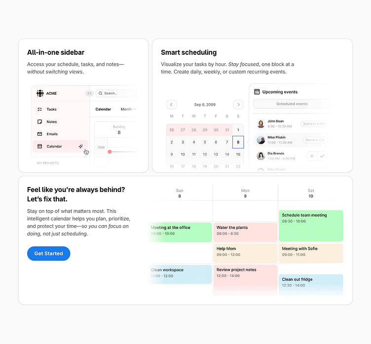 Bento UI 02 ᛫ Light Mode by Bunin Dmitriy on Dribbble