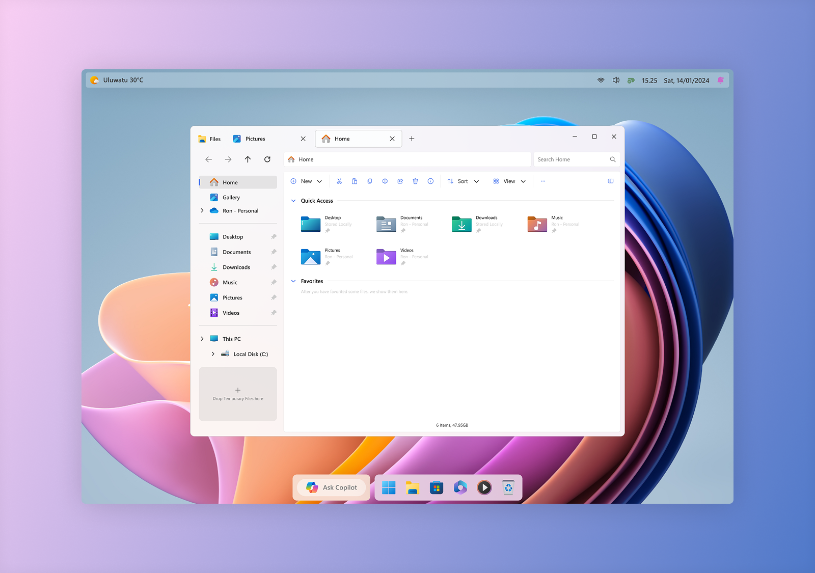 Windows 12 UI/UX Design Concept by Ron Anfasa on Dribbble