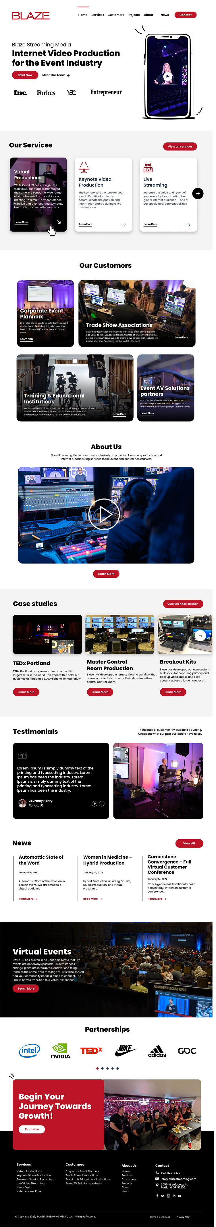 Streaming Media Website UI/UX Design & CMS Development by Yousuf Raza ...