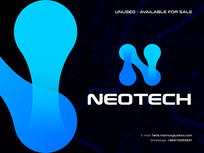 letter N software, technology logo, brand identity design by Al Mamun ...