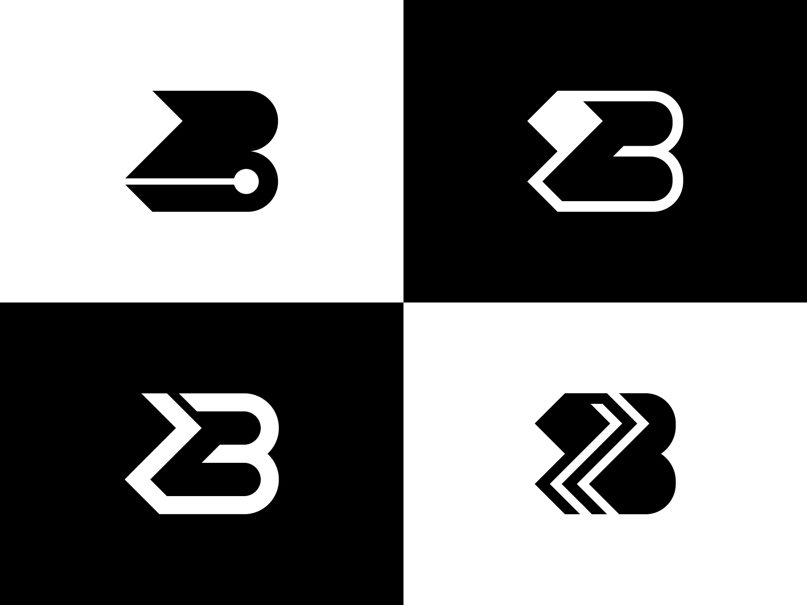 Geometric B Logo for Tech, Crypto, Blockchain & Digital Brands by Md ...