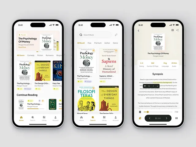 Book App designs, themes, templates and downloadable graphic elements ...
