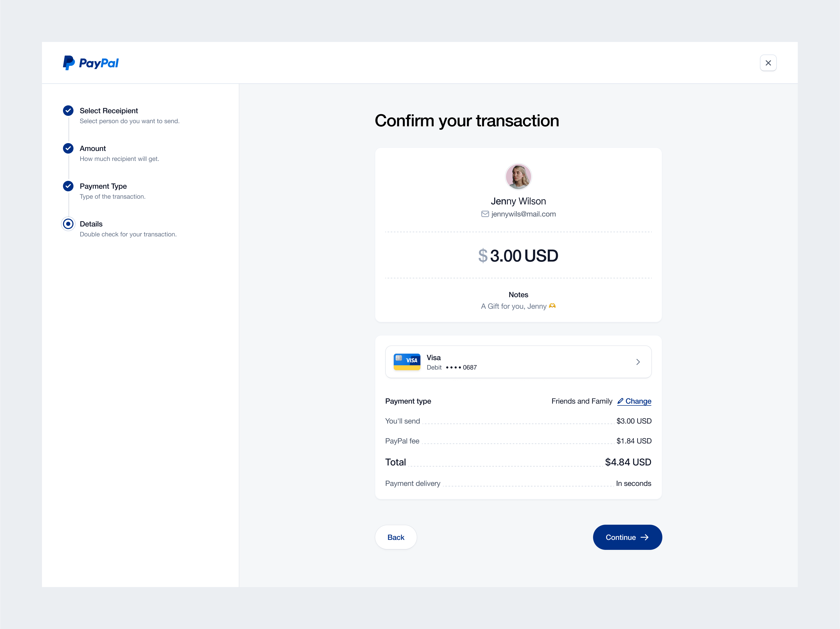 Paypal Redesign - Transfer Money by Dipa Product for Dipa Inhouse on ...