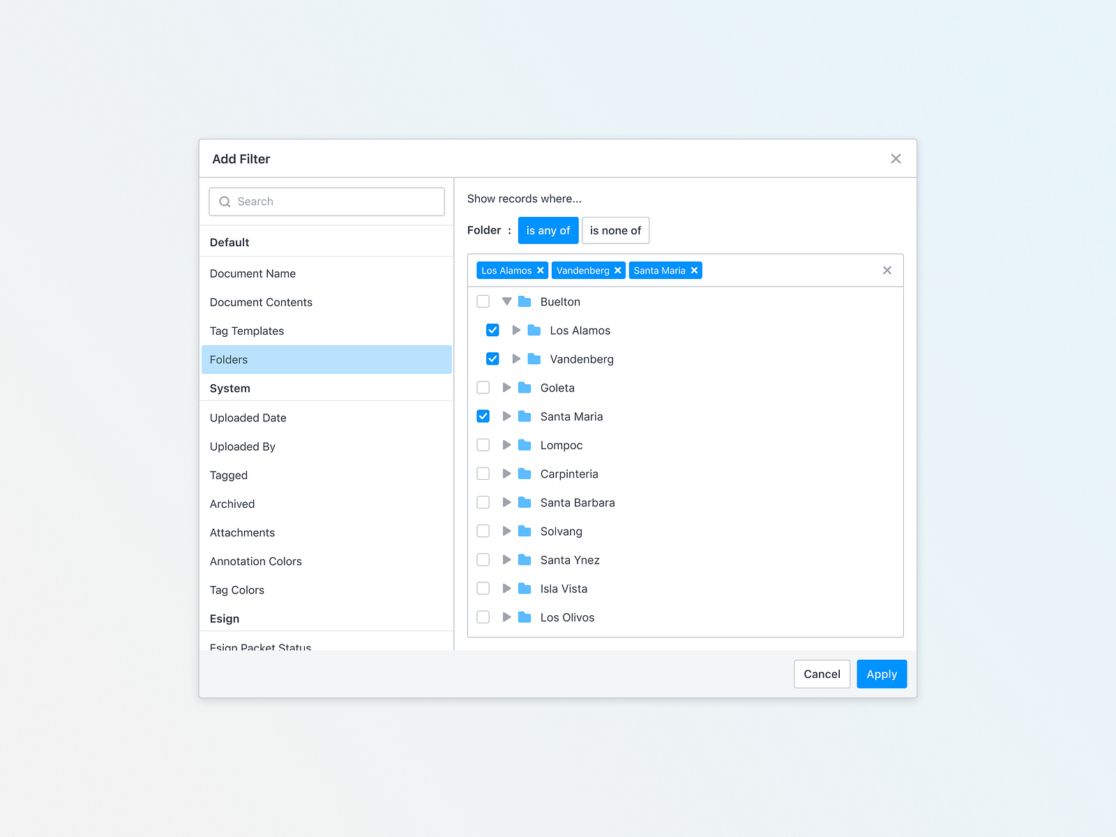 Folder Picker Component by Jason Melgoza on Dribbble