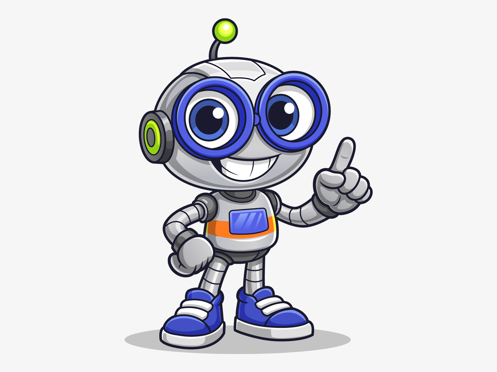 Cartoon Robot 2D design | Smart Robot Character Design by Beehaya on ...