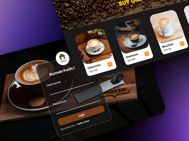 Coffee Shop – Modern Login & Menu Design by Nadhif Fathur Rahman on ...