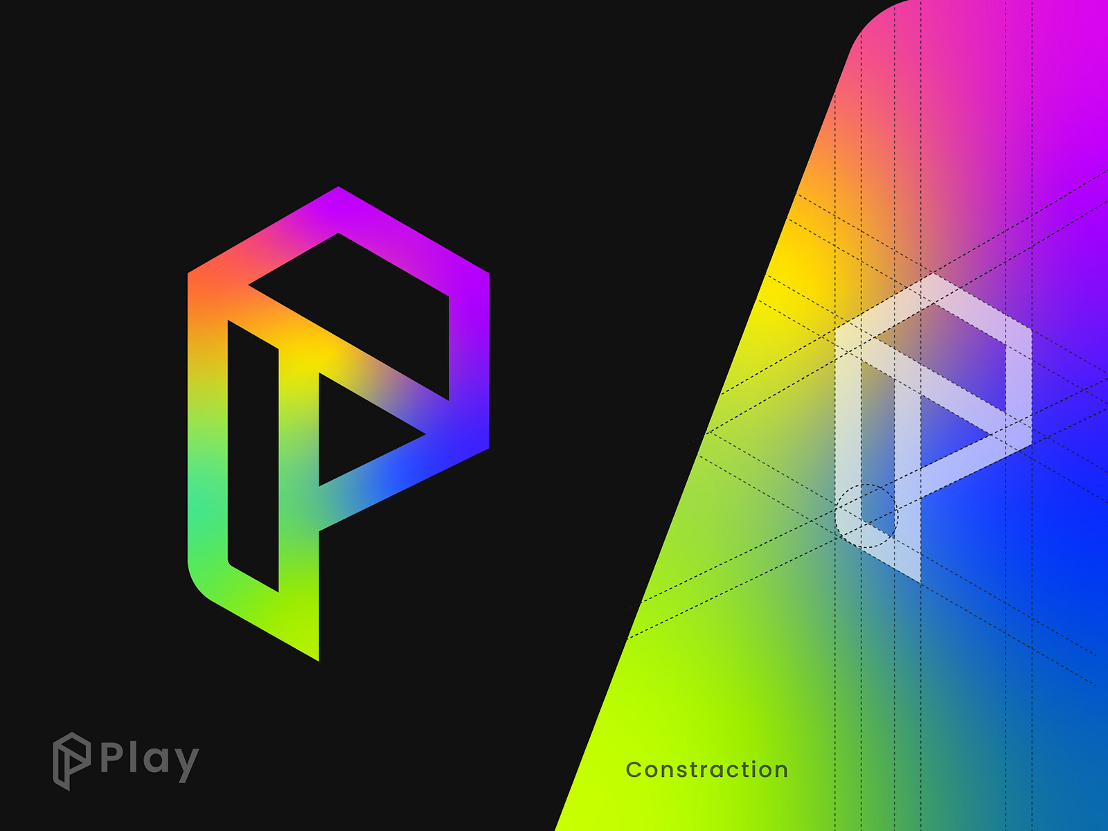 Letter P play logo by Artex (Vect Plus) on Dribbble