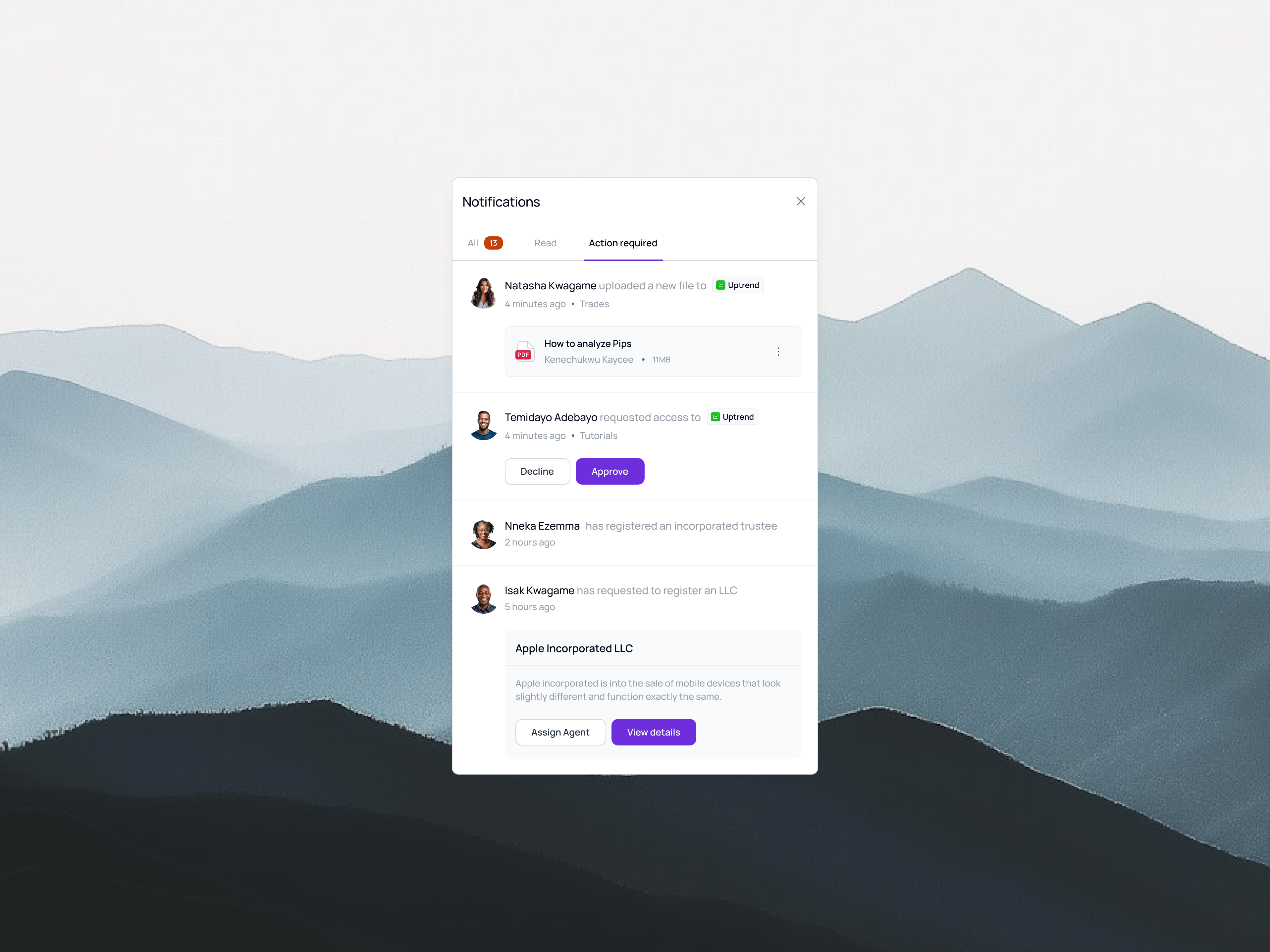 Notification modal by Owoeye Olalekan 🌶 on Dribbble
