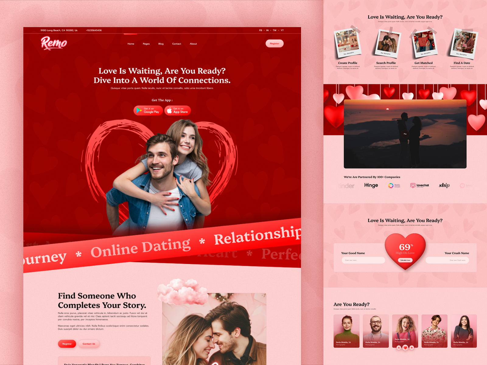 Remo - Dating UI design by Sh!vva on Dribbble