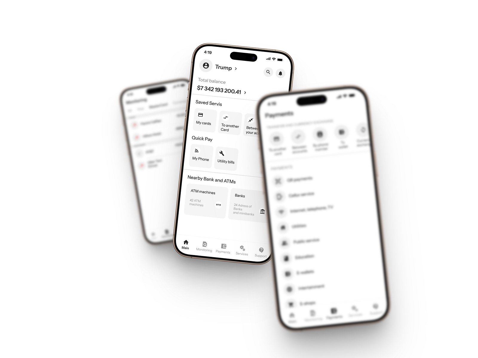 Finance App Concept – Light Theme UX by Muhammad Mirzaakhmedov on Dribbble