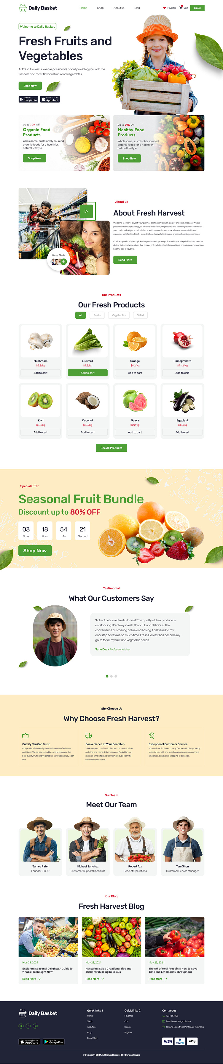 Grocery e-commerce website Design by Manika khanom on Dribbble