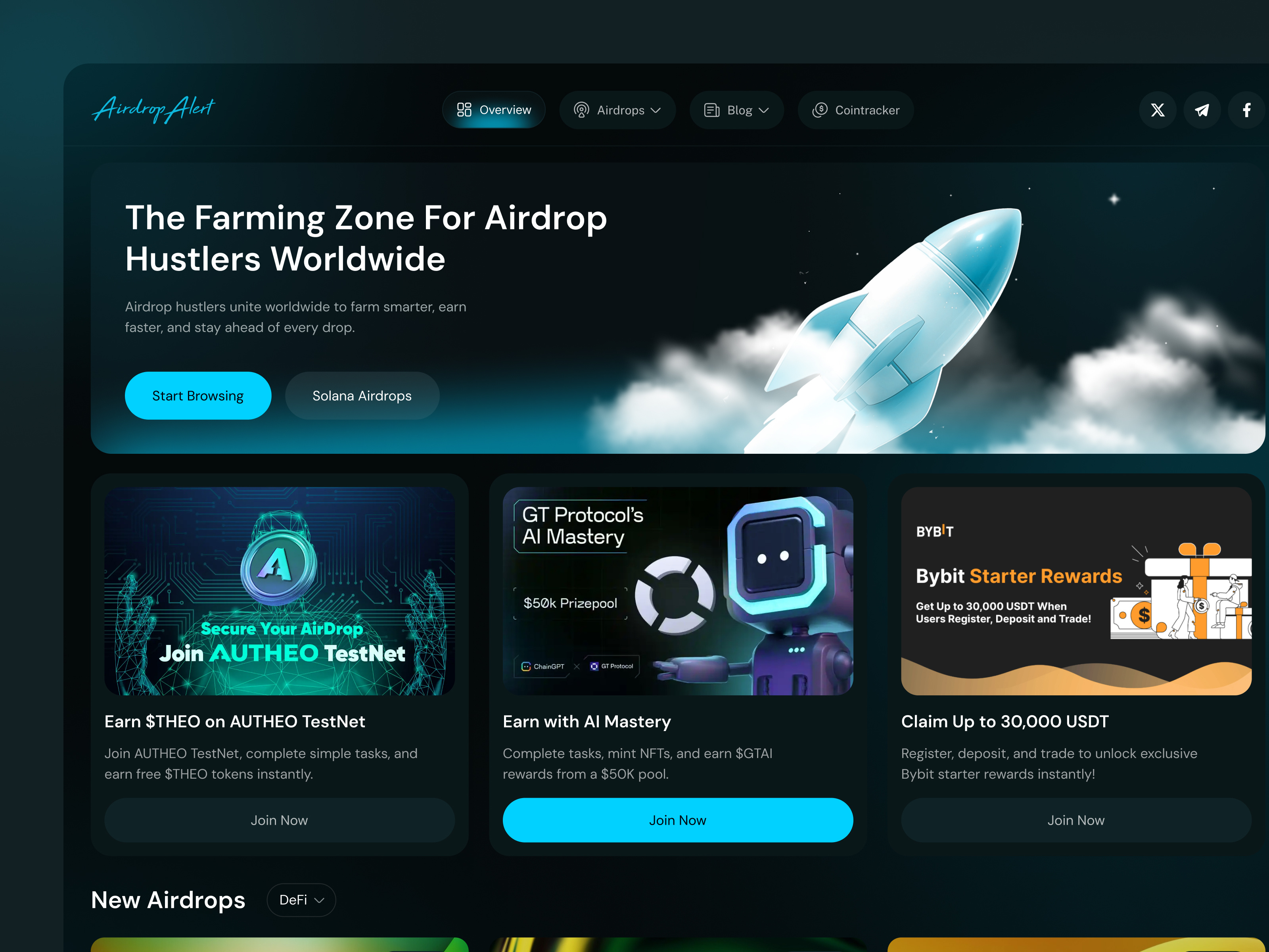 Airdrop Alert Dashboard by EASIN ARAFAT🔥 on Dribbble