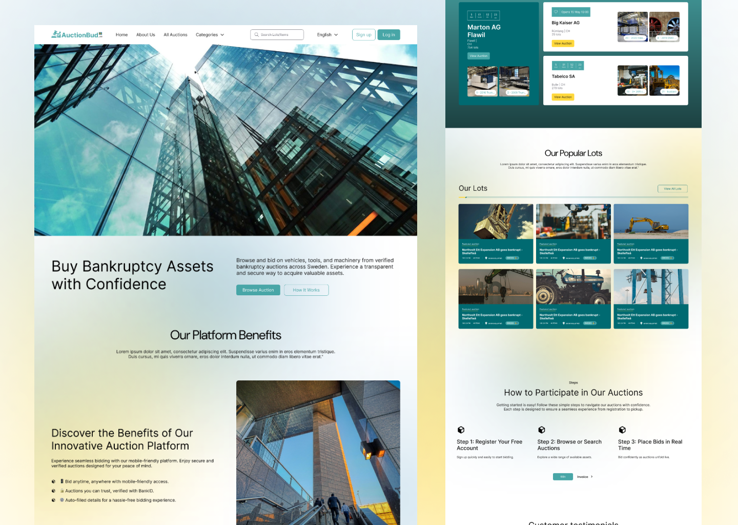 Auction Website Design Modern Online Bidding Platform by Abdul Mannan ...