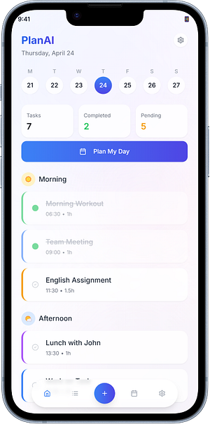 Smart Daily Planner App Design by Ahnaf Al Rafi on Dribbble