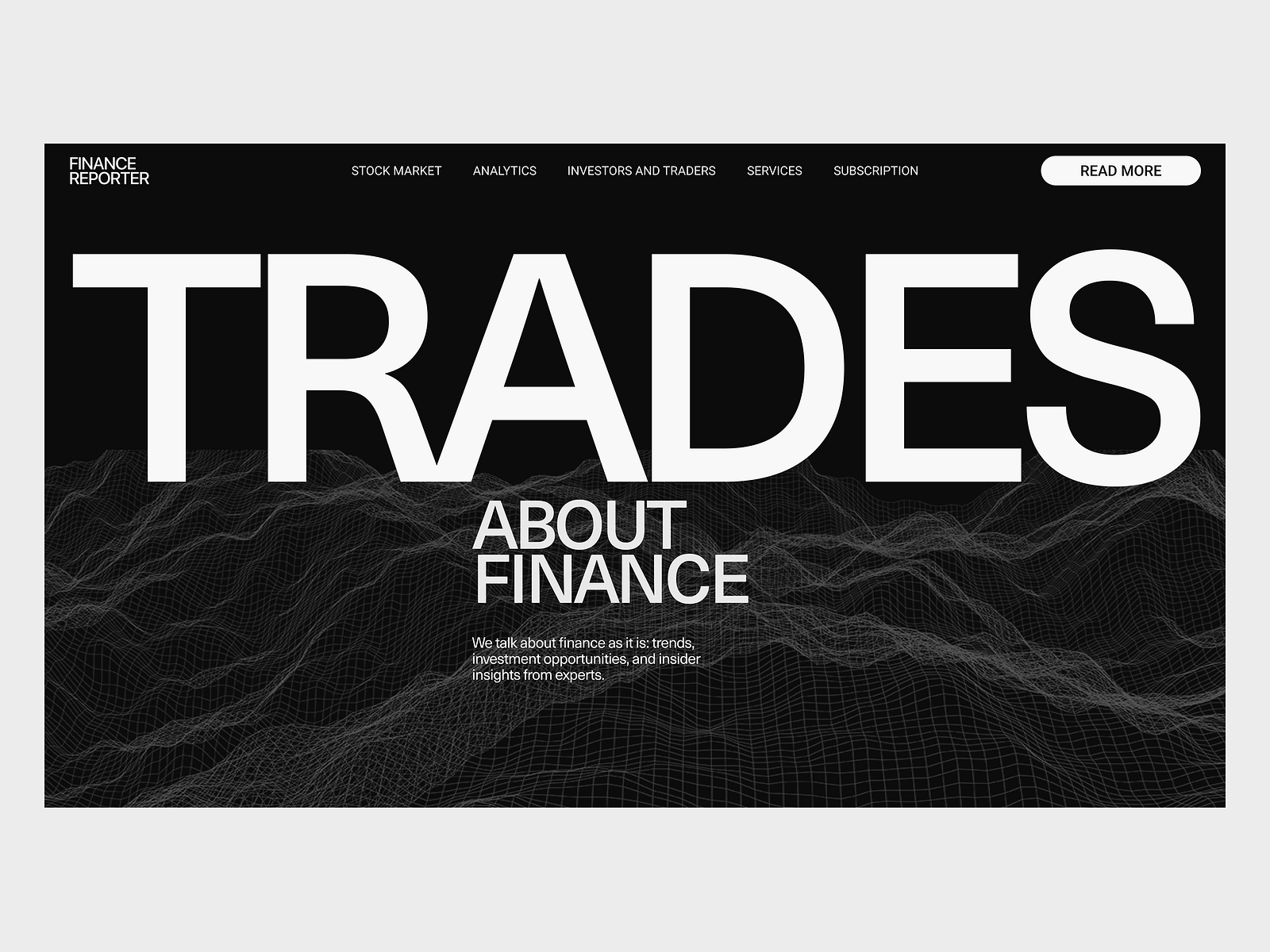 FINANCE REPORTER by Maria Panchenko on Dribbble
