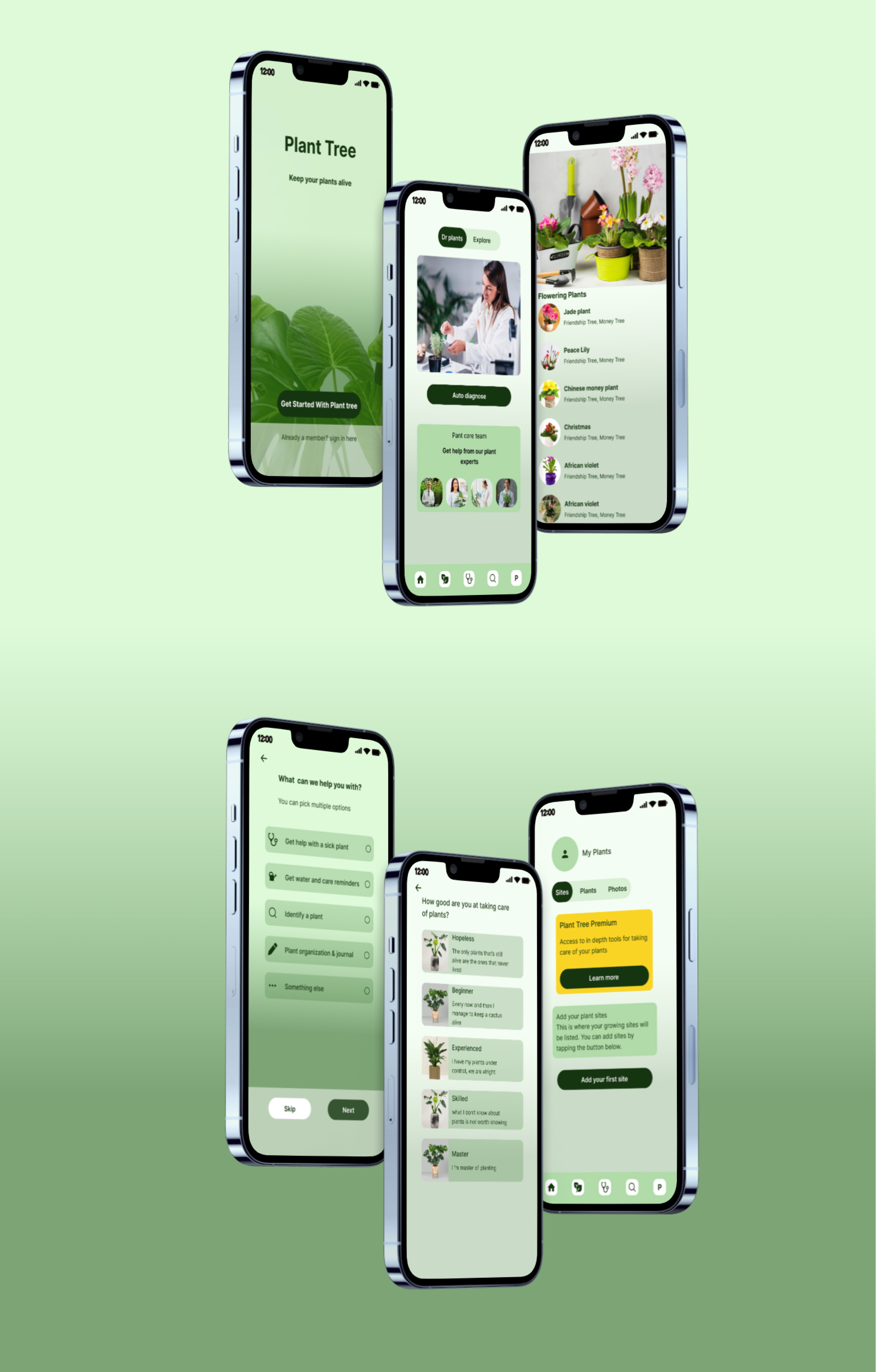 Planting Tree App Screen Design designs, themes, templates and ...