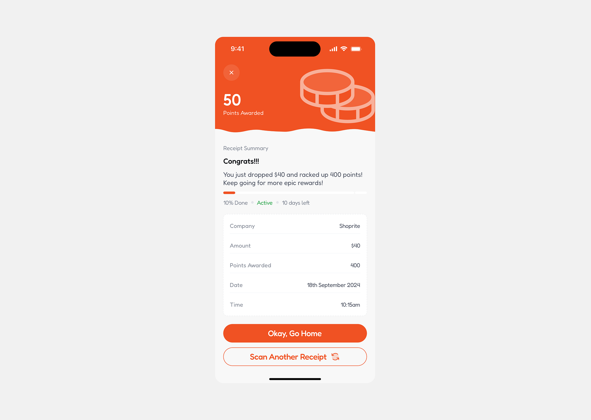 Receipt Summary Mobile UI by John Arowoka on Dribbble