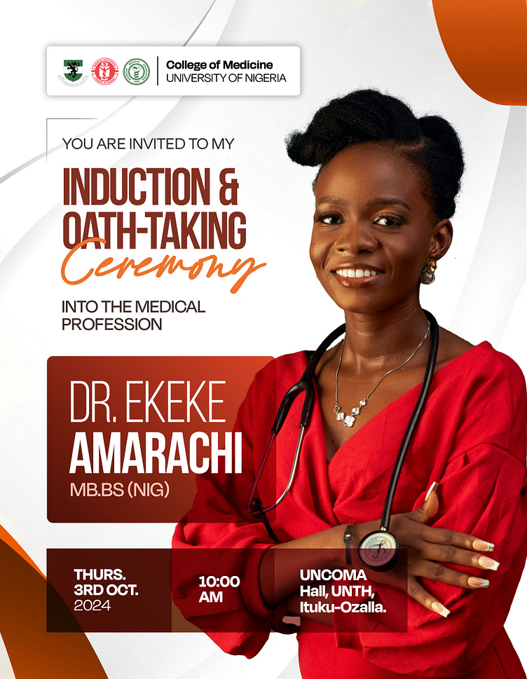 Induction Flyer and Jotter designs by Blossom Ohaeri on Dribbble