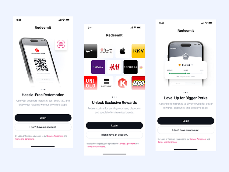 Redeemlt - Onboarding Screen by Nija Design for Nija Works on Dribbble