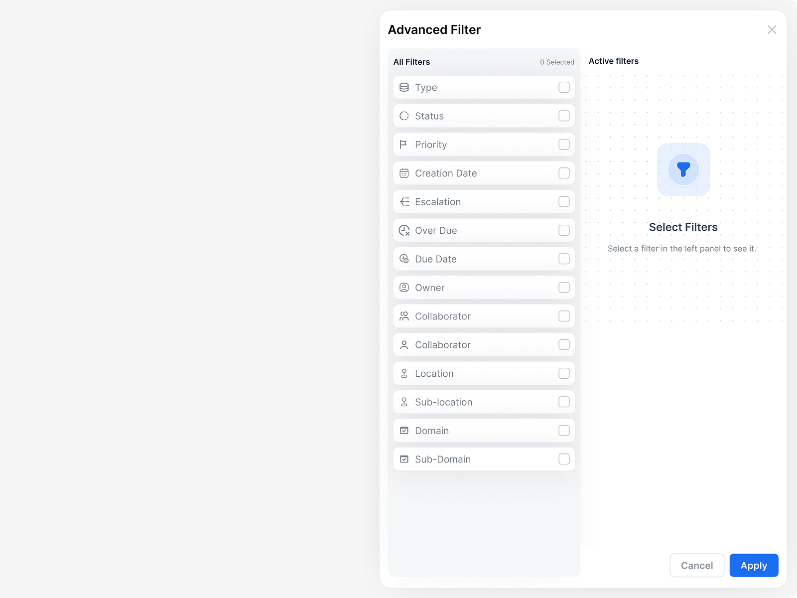 Advanced Filter UX by Ahmed Elgendy on Dribbble