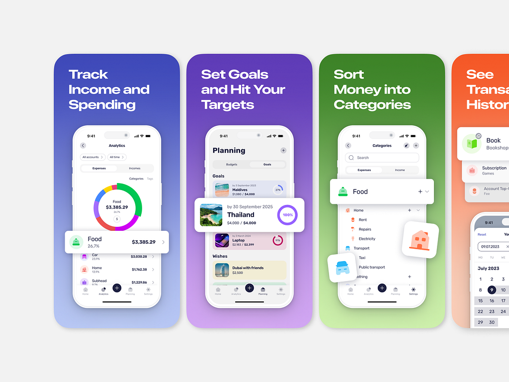 Budget Tracker App Screenshots by Aleksandra for The Shortcut Squad on ...