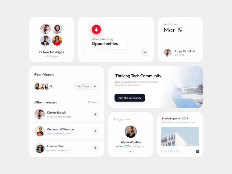 Modern Bento Cards Concept by Naimur Rahman on Dribbble