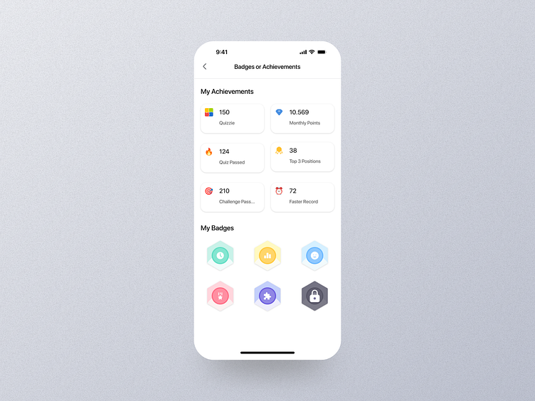Achivement Mobile App Ui by UI Ants on Dribbble