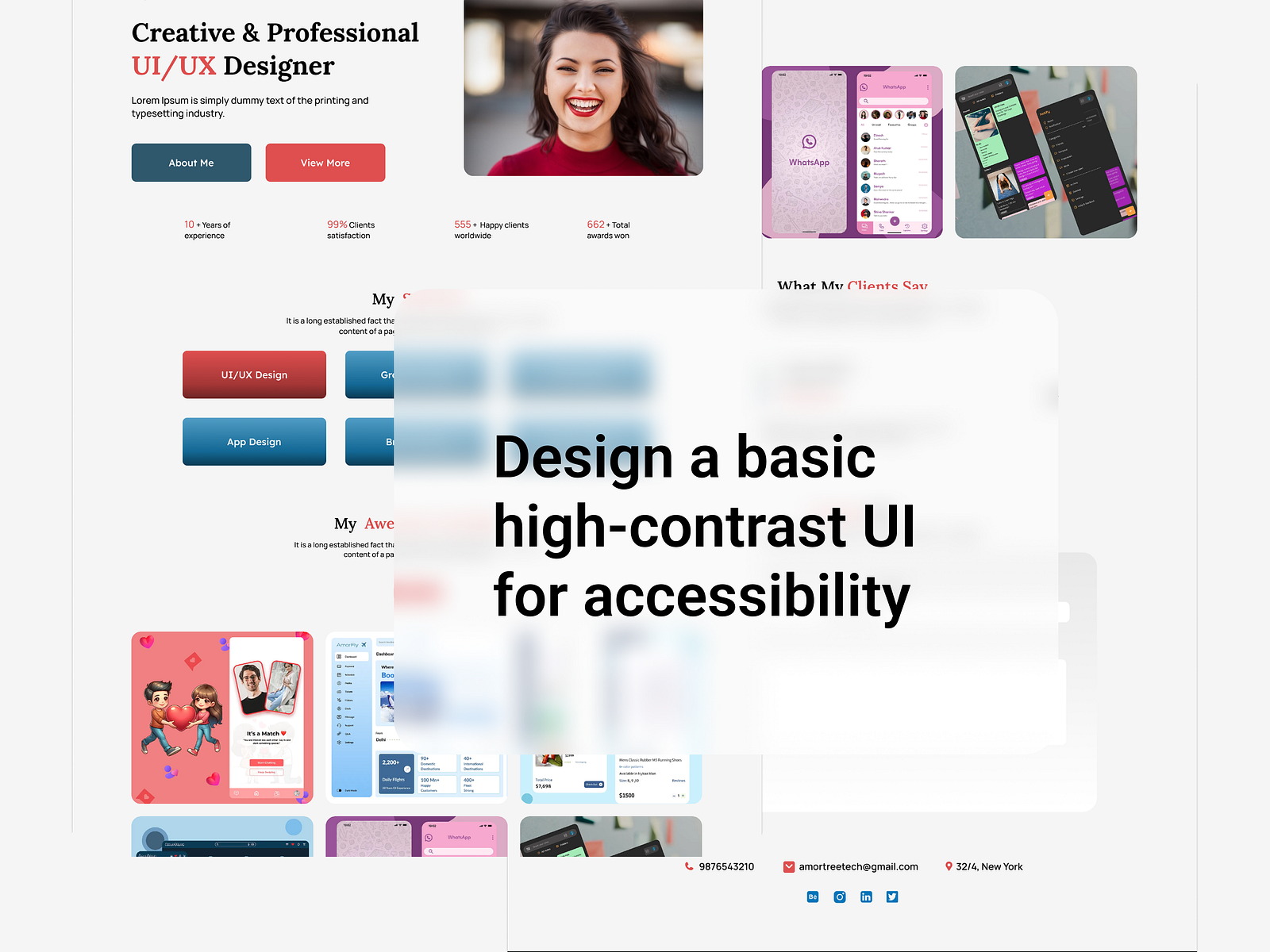 ♿️ Day 78 of #100DaysOfDesign – High-Contrast Accessibility UI by ...